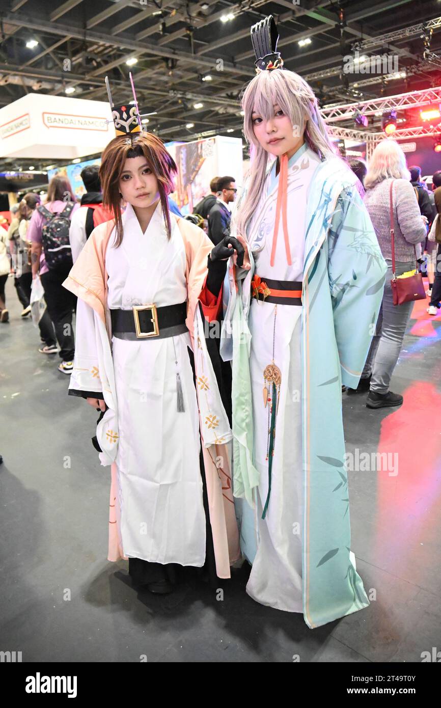 ExCeL London, UK. 29th Oct, 2023. A Chinese girl wearing hanfu at MCM ...