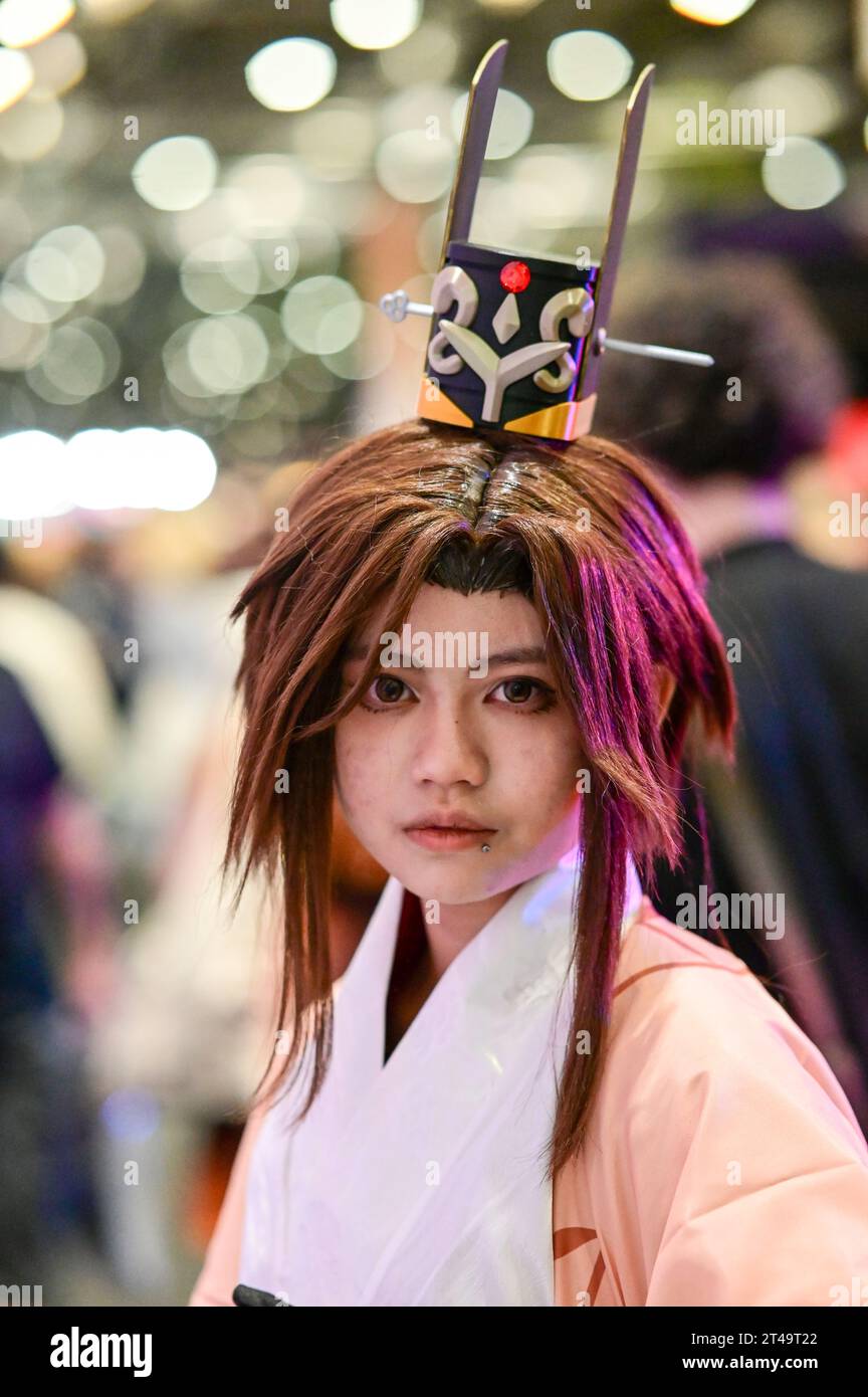 ExCeL London, UK. 29th Oct, 2023. A Chinese girl wearing hanfu at MCM ...