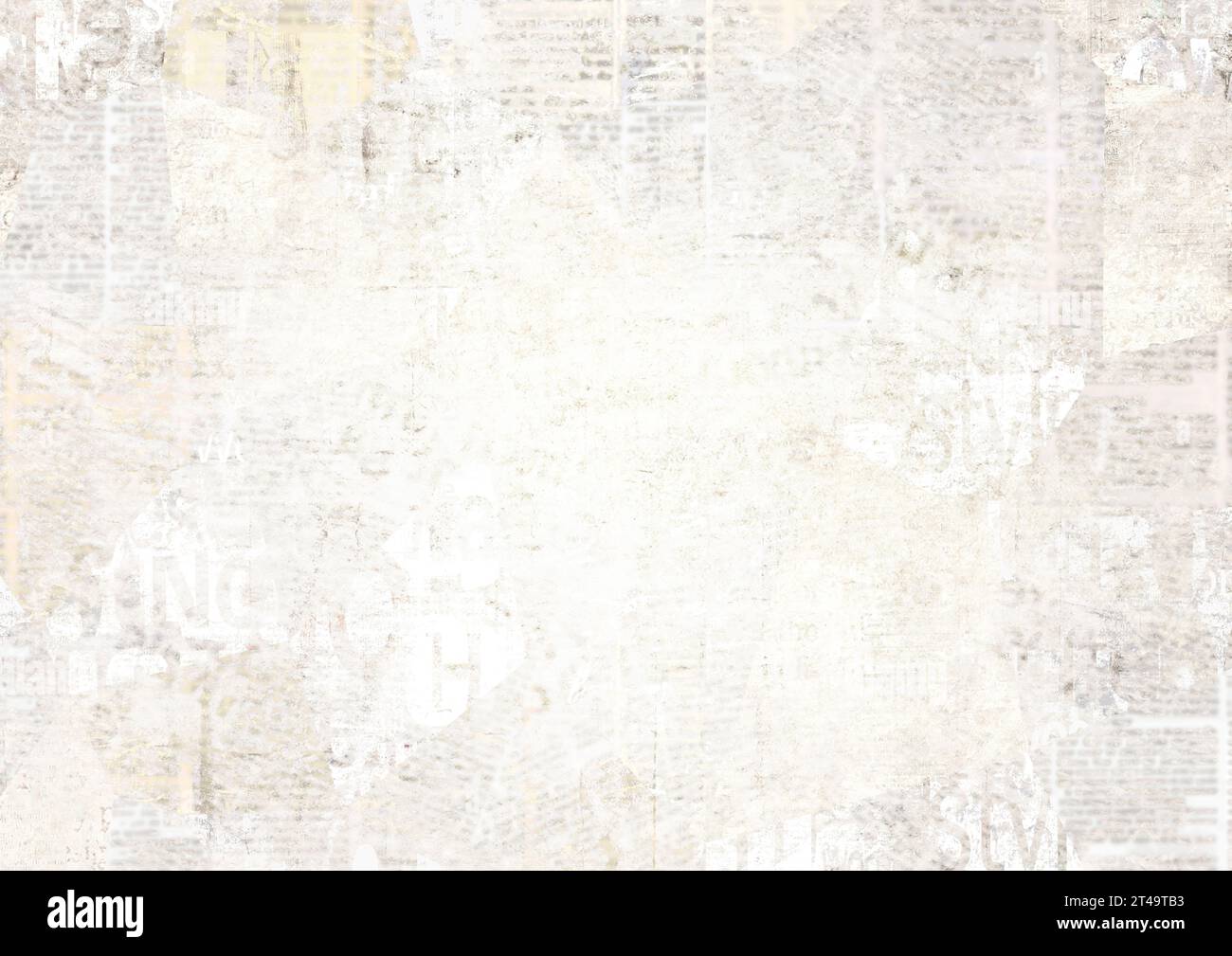 Vintage grunge newspaper paper texture background. Blurred old ...