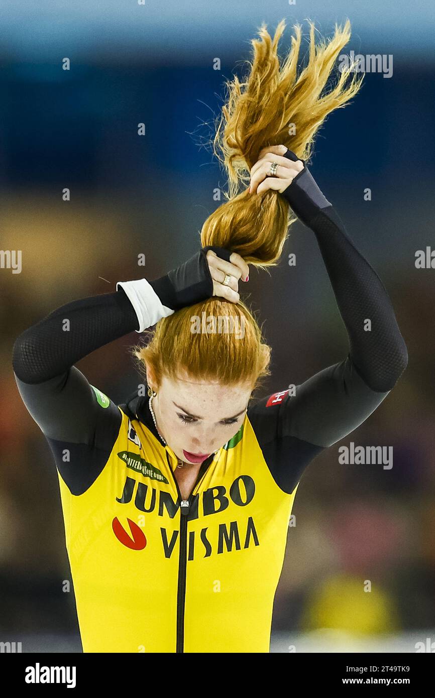 HEERENVEEN - Antoinette Rijpma-de Jong during the 1,000m women in the ...