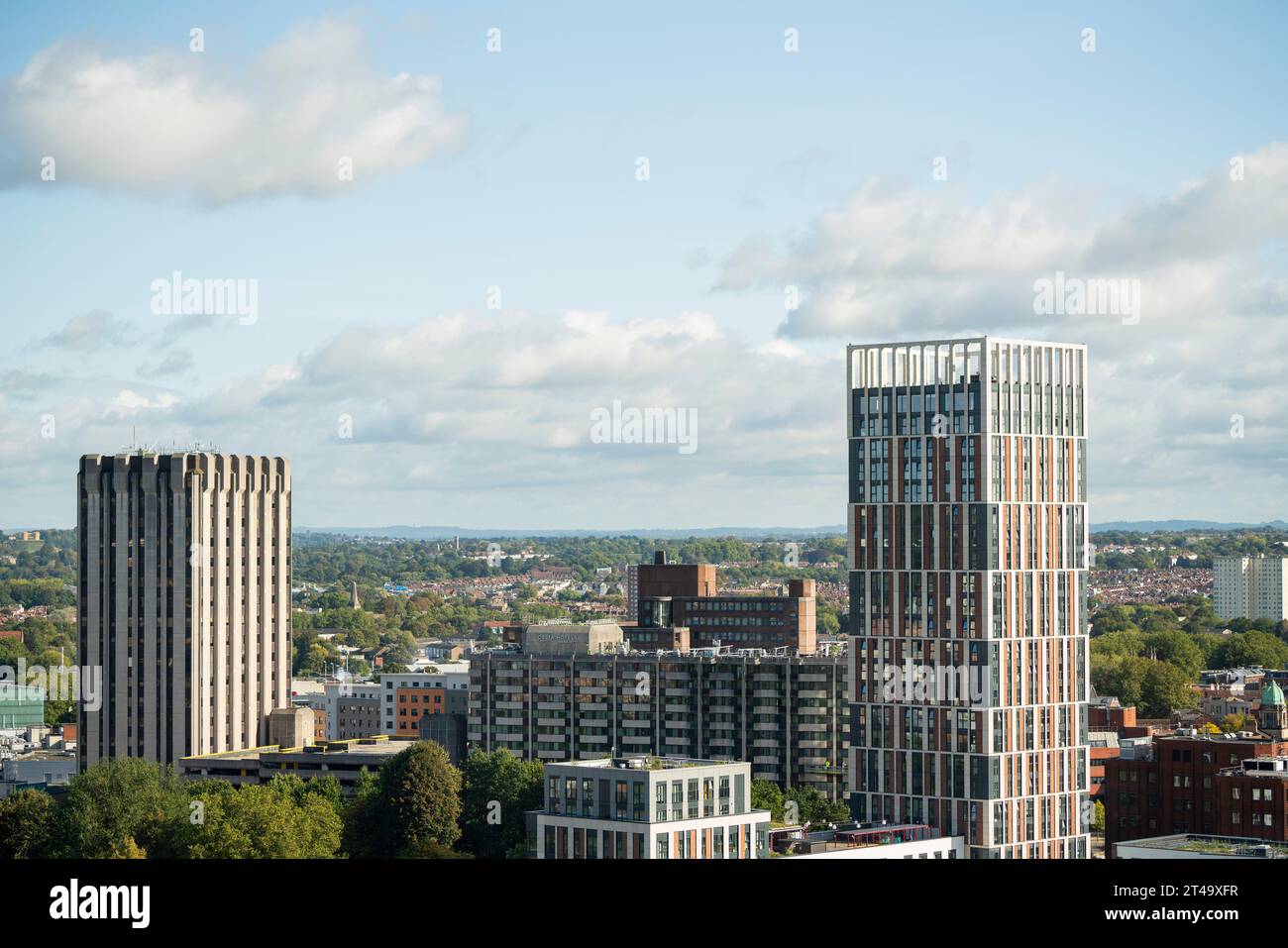 Castle Park View, the tallest building in Bristol, seen from a high ...