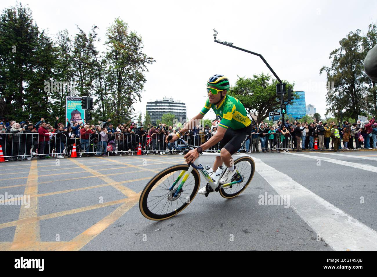 Santiago, Chile. 29th Oct, 2023. Caio Godoy in the men's road cycling ...