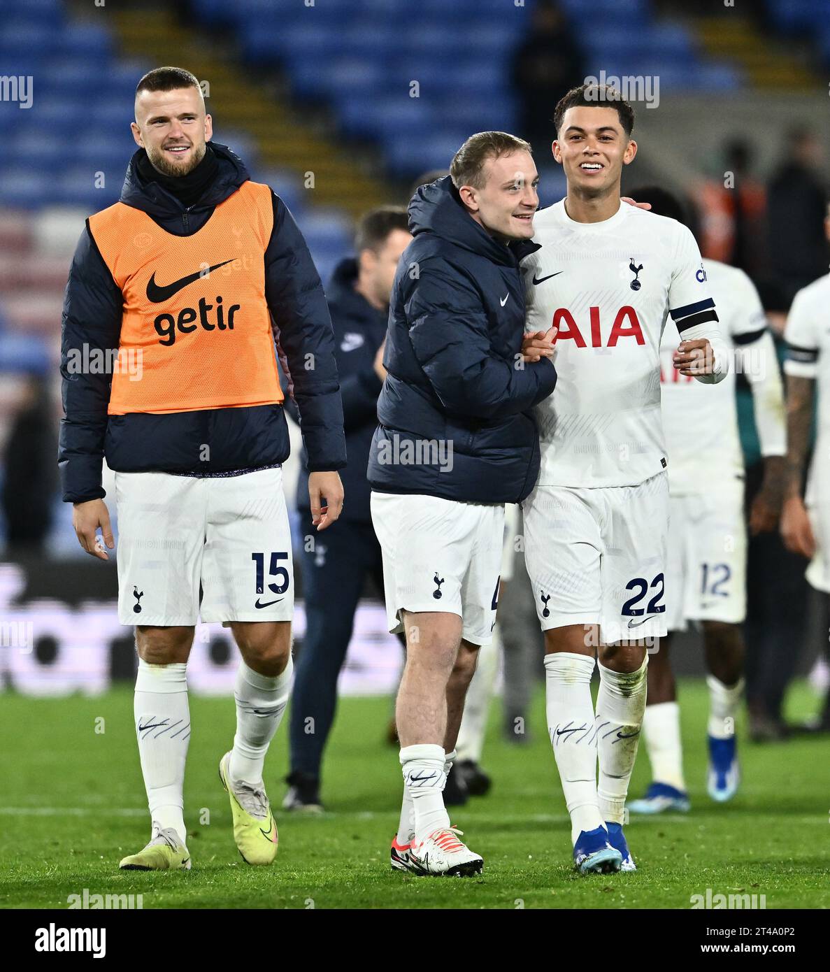 LONDON, ENGLAND - OCTOBER 27: Oliver Skipp, Brennan Johnson during the ...