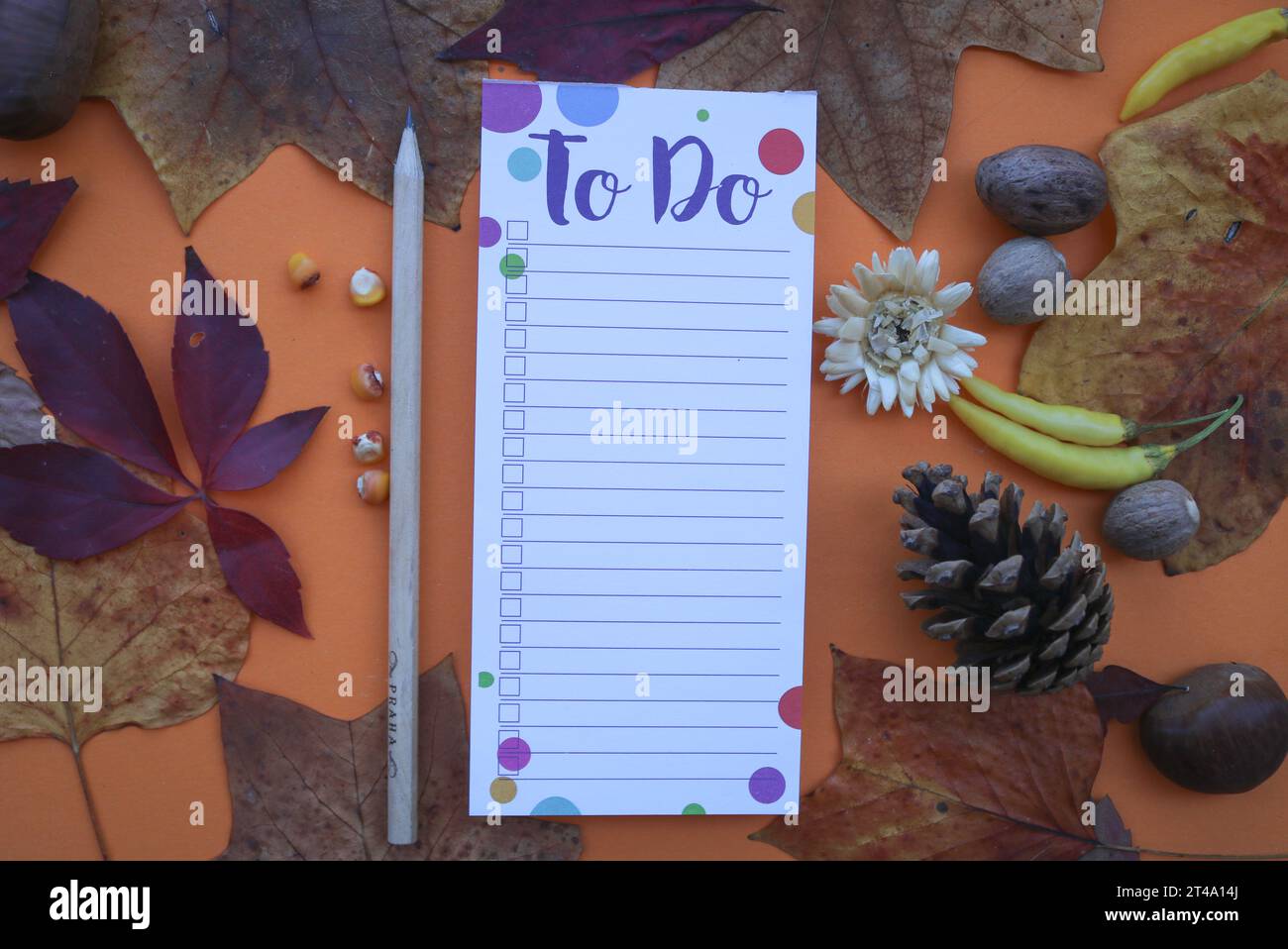 To do list Stock Photo - Alamy
