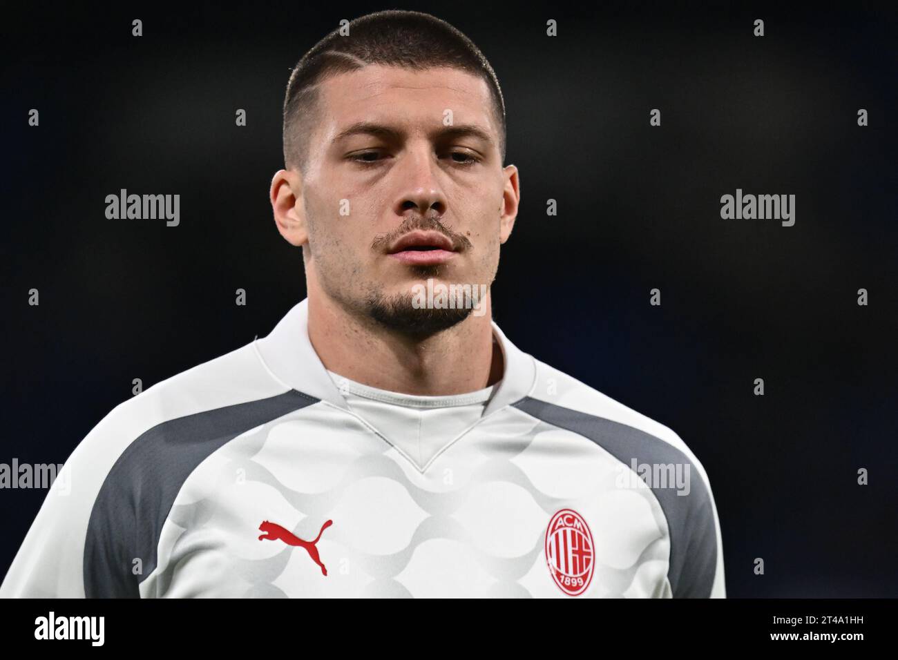 PARIS, FRANCE - OCTOBER 25: Luka Jovic of AC Milan during the UEFA ...