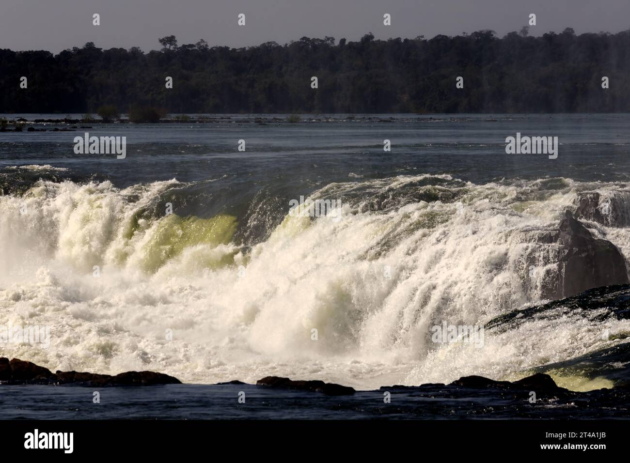 Start of the Devil's Throat at Iguazu Falls Stock Photo - Alamy