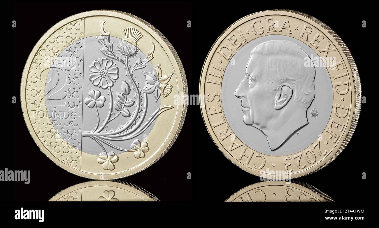 The new £2 design that will enter into general circulation in the UK ...
