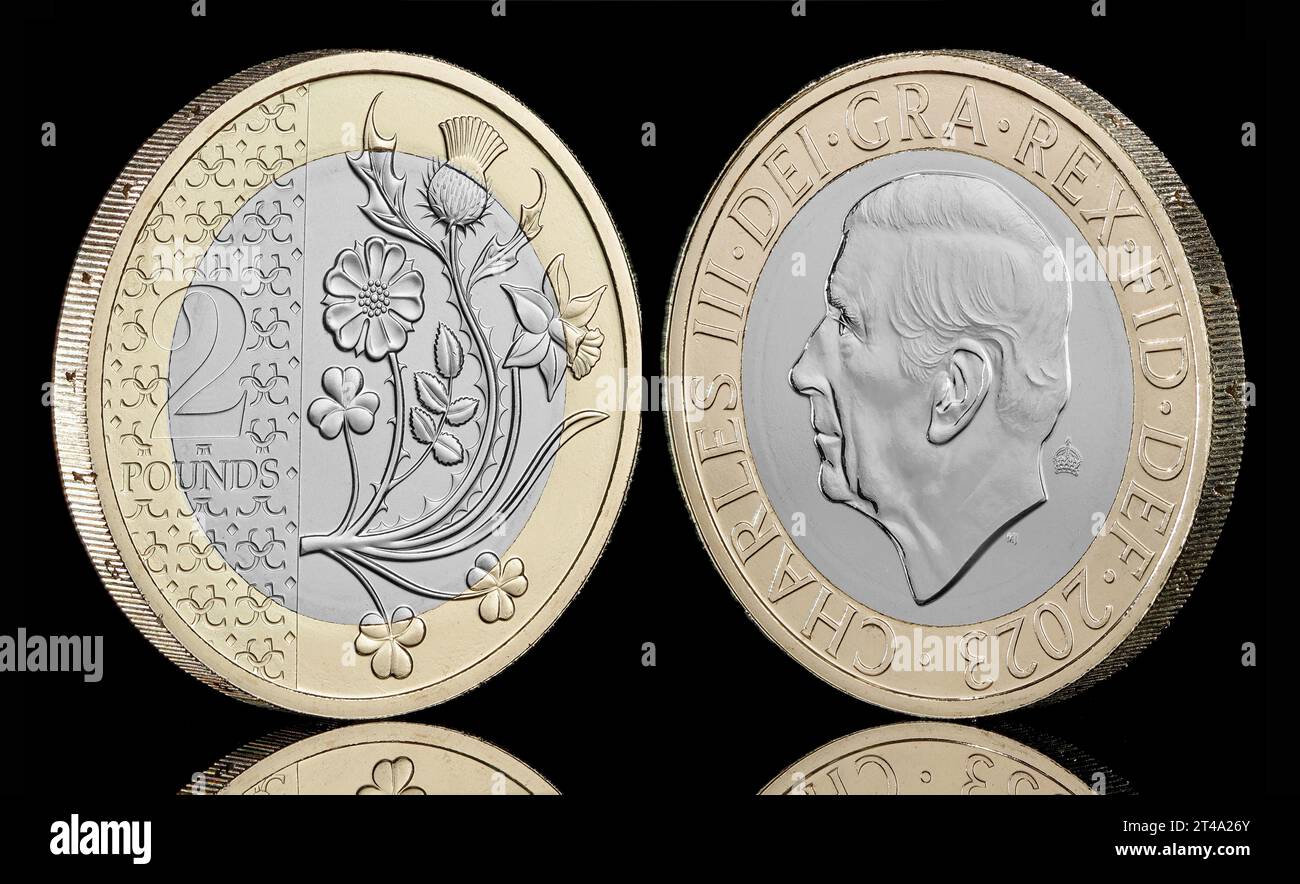 The new £2 design that will enter into general circulation in the UK ...