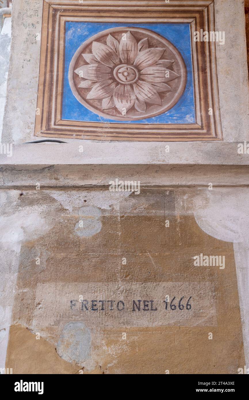 Detail of the memorial arch dedicated to the Infanta Margaret of Spain ...