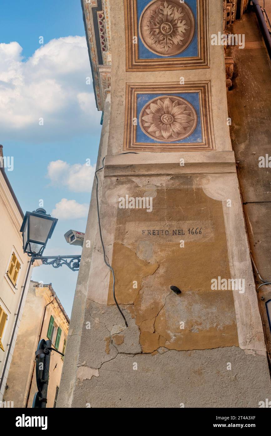 Detail of the memorial arch dedicated to the Infanta Margaret of Spain ...