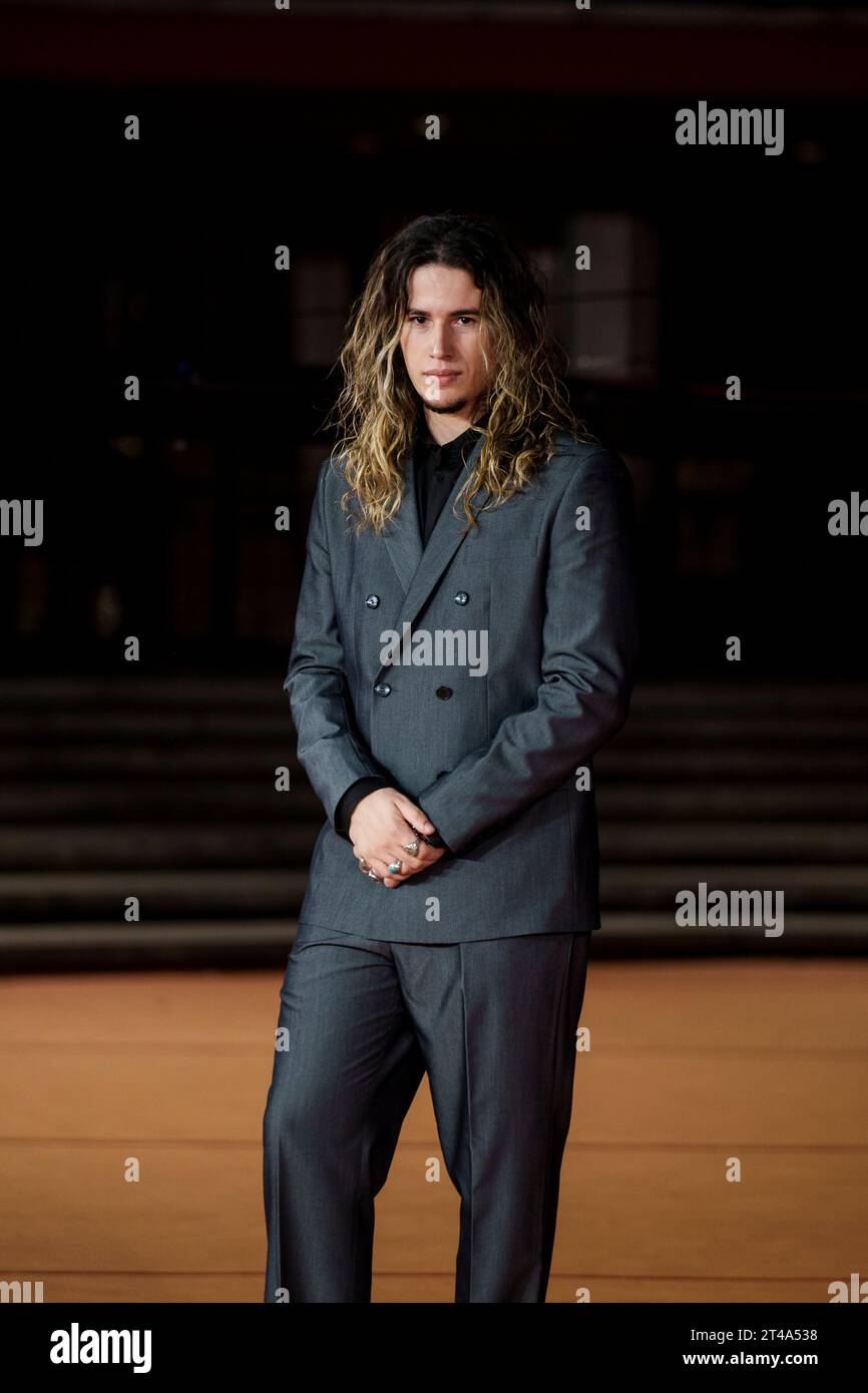 ROME, ITALY - OCTOBER 28: Francesco Panarella attends a red carpet for ...