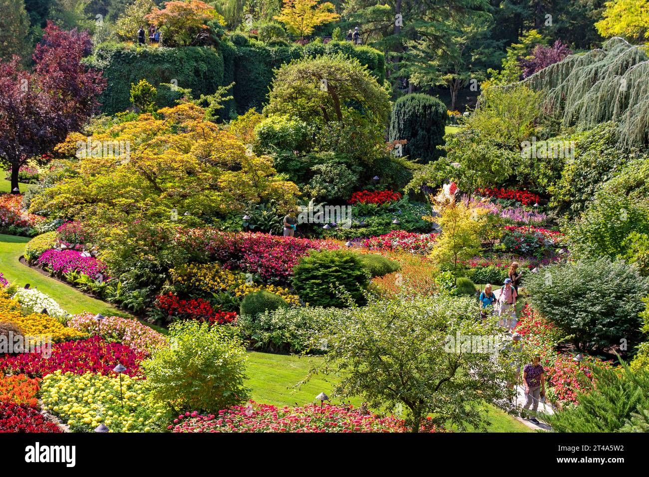 Sunken Garden, Butchart Gardens Stock Photo - Alamy