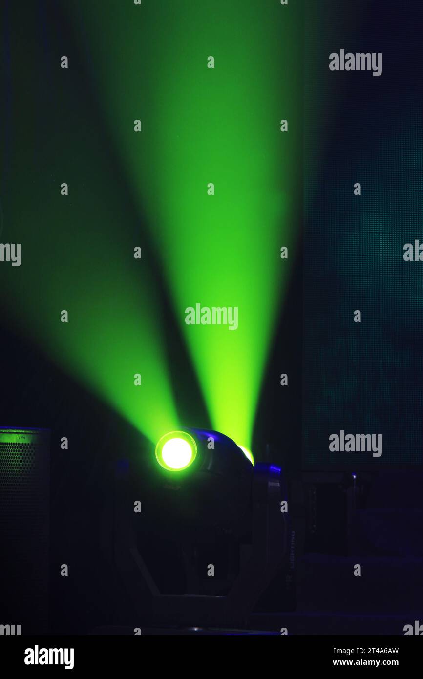 stage lighting effect in the dark Stock Photo - Alamy