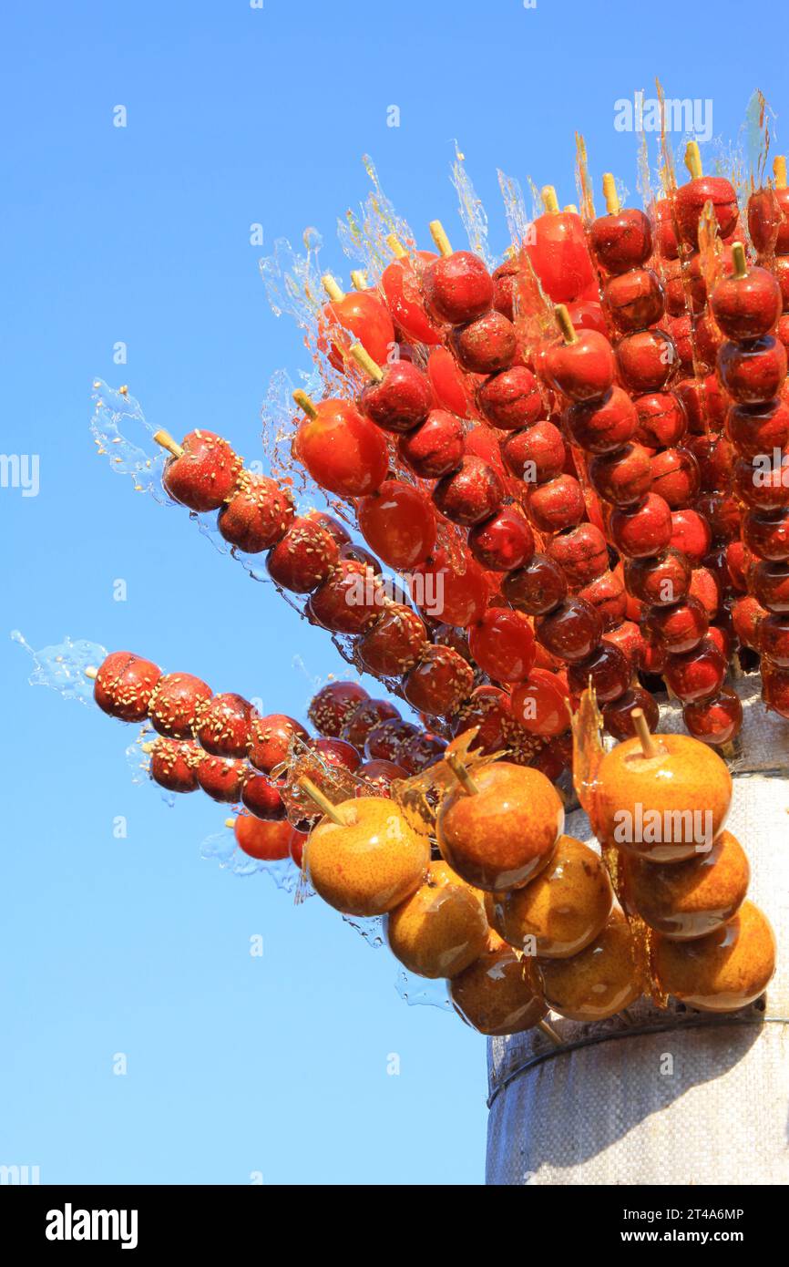 Candied hawthorn stick hi-res stock photography and images - Alamy