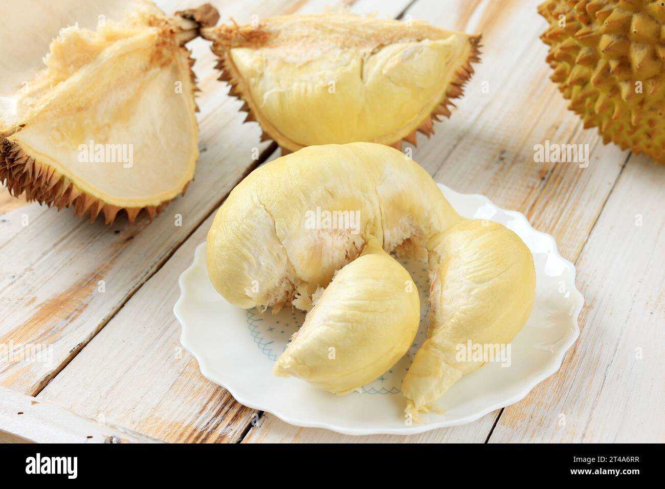 Durian the King of Fruit, Gold Fruit, Yellow Tropical Fruits. Popular ...