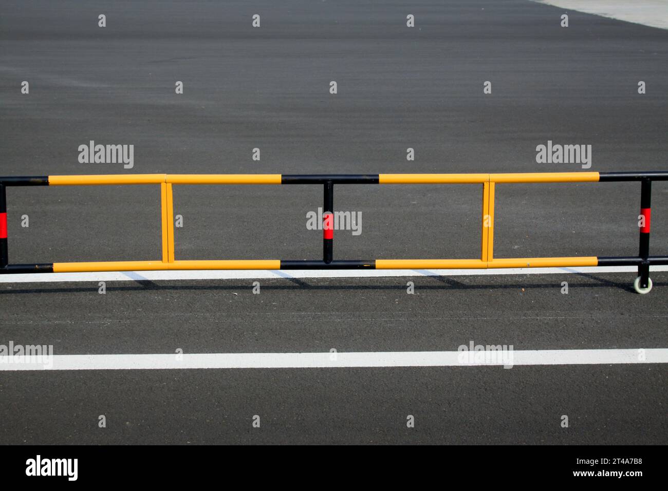 Metal isolation rail transportation, closeup of photo Stock Photo - Alamy