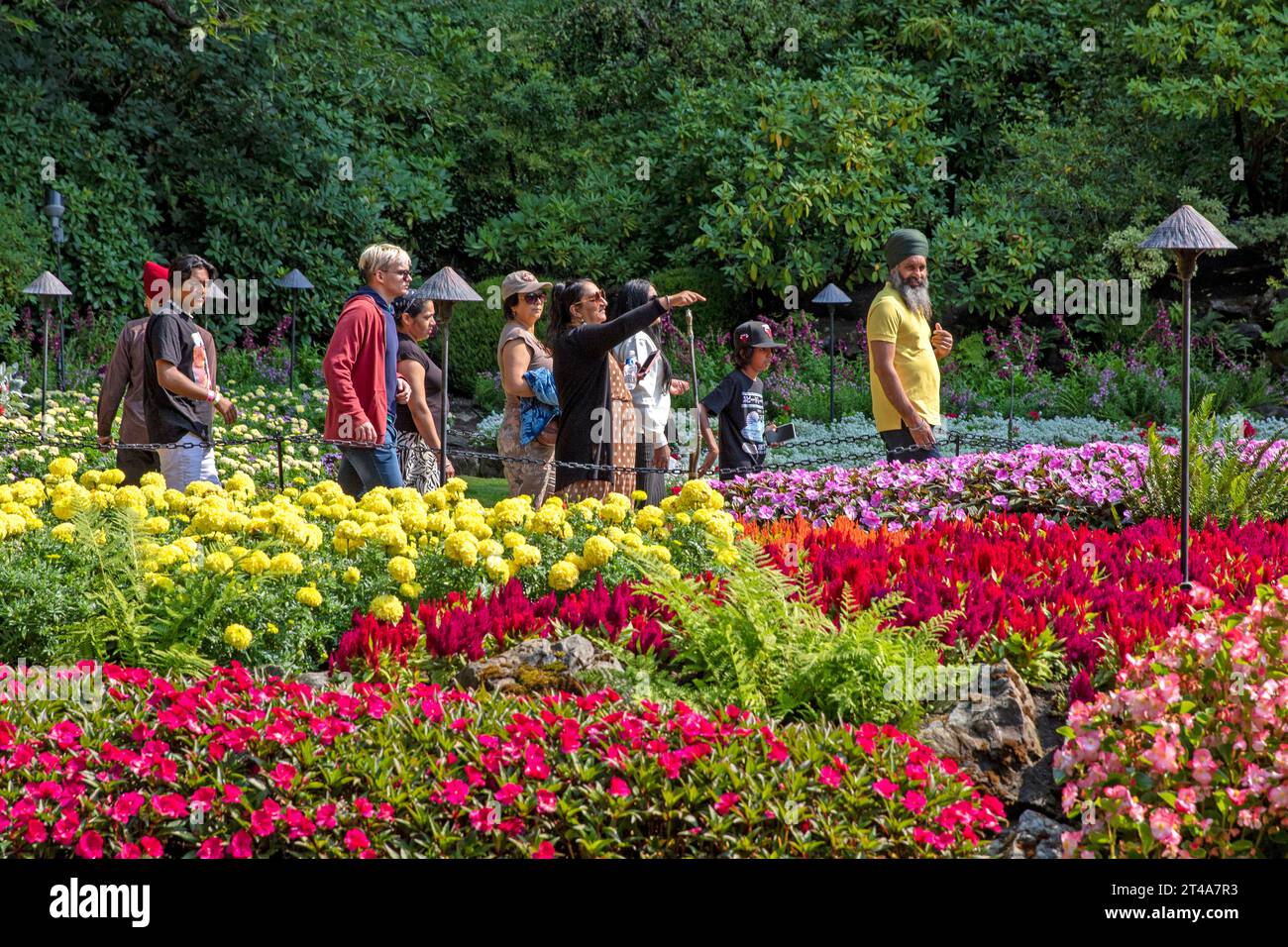 Sunken Garden, Butchart Gardens Stock Photo - Alamy