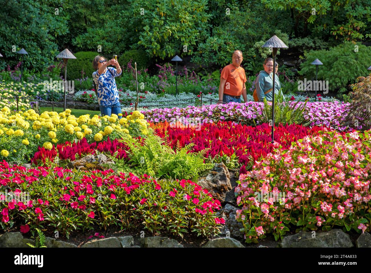 Sunken Garden, Butchart Gardens Stock Photo - Alamy