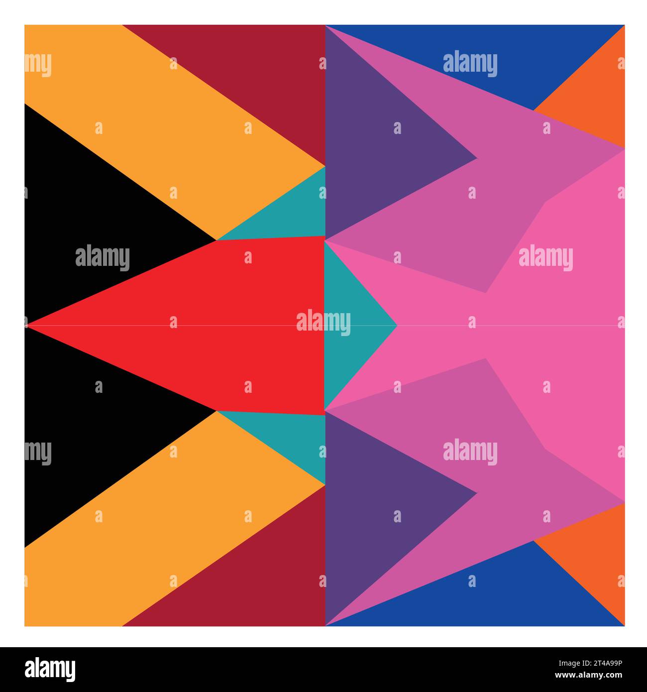 Colorful geometric and curve background pattern Vector Image Stock ...