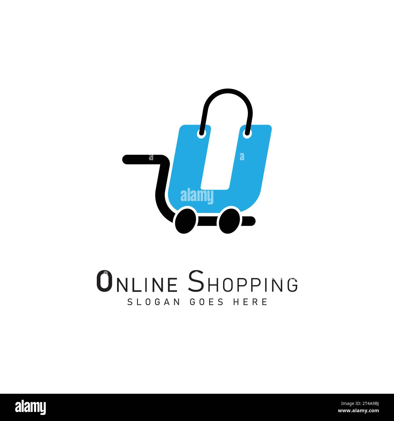 Shopping Cart Letter U Logo. Modern icon symbol template vector design ...