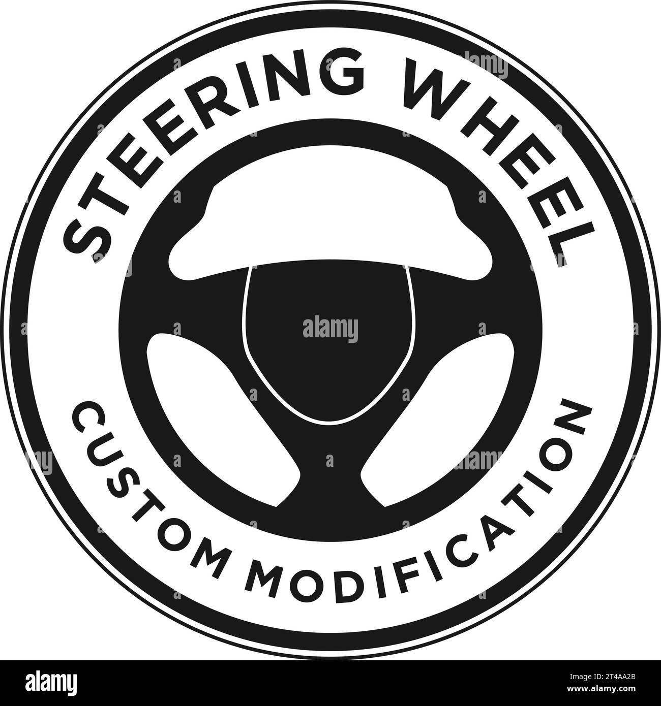 Steering wheel logo design - automotive Royalty Free Vector Stock ...