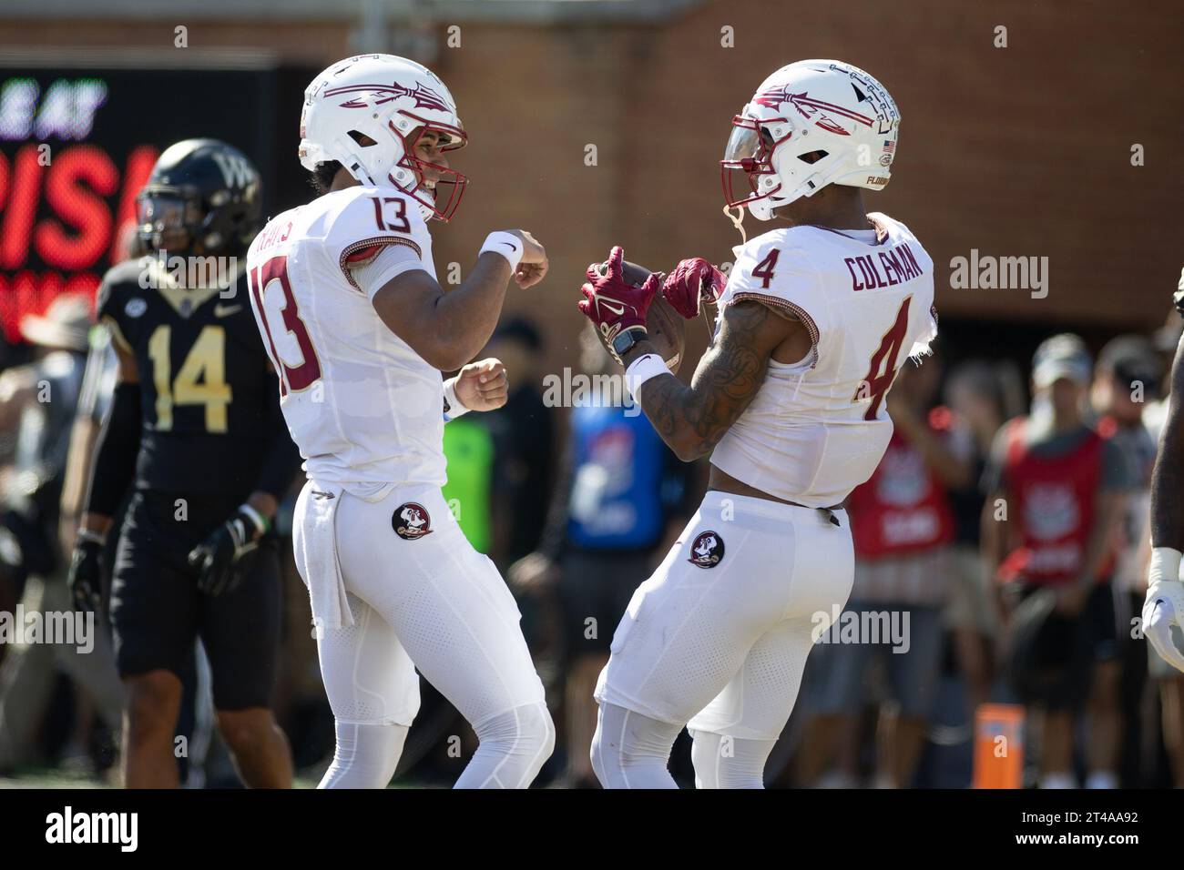 October 28, 2023: Florida State Seminoles quarterback Jordan Travis (13 ...