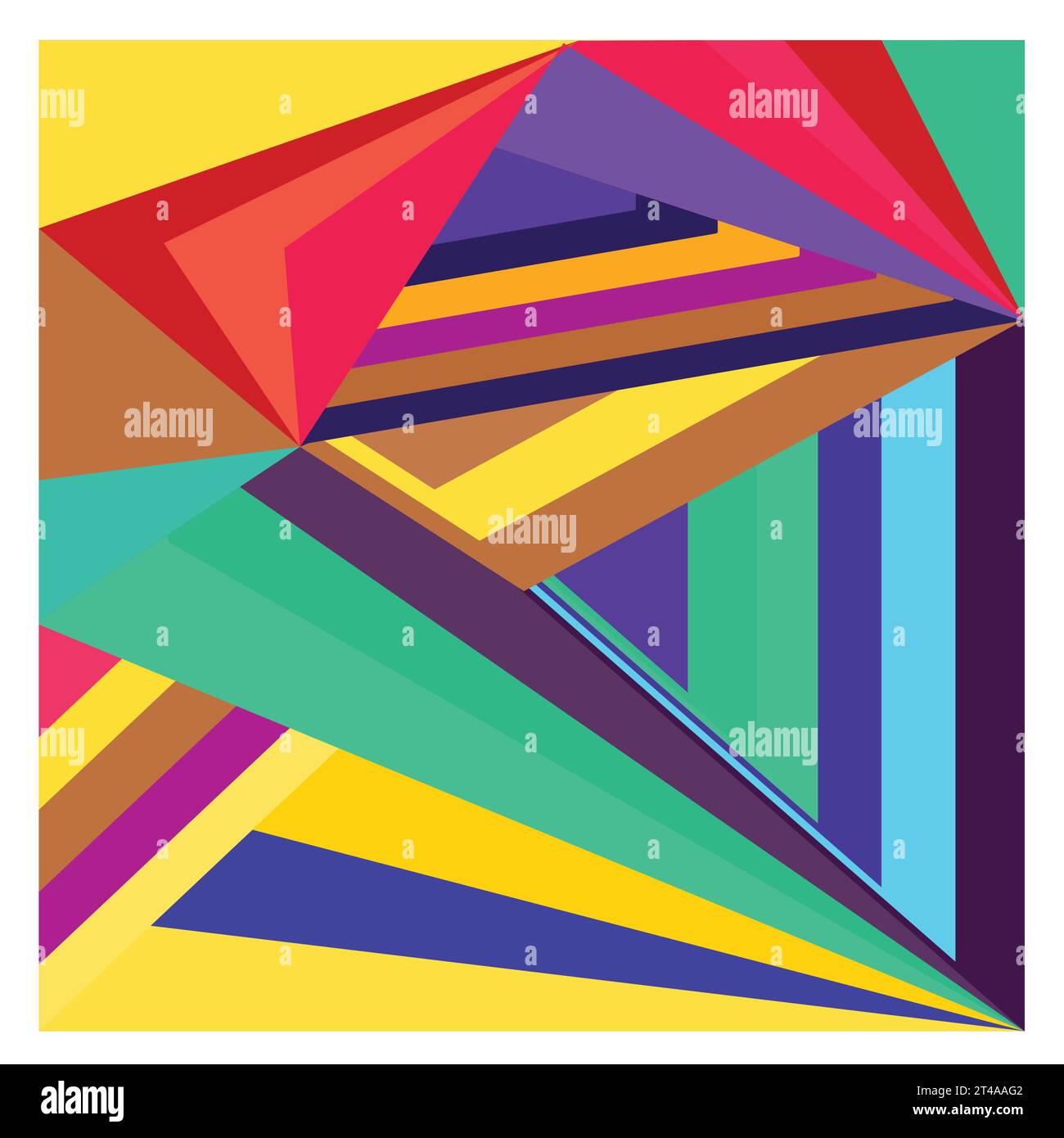 Colorful geometric and curve background pattern Vector Image Stock ...