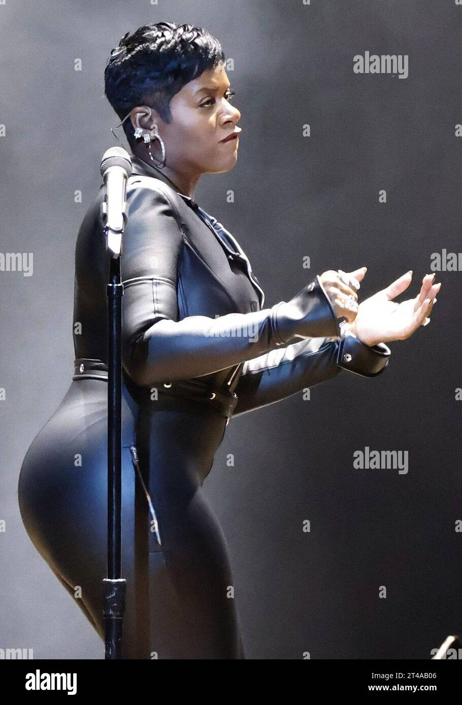 Fantasia Barrino performing at the Mann Music Center in Philadelphia ...