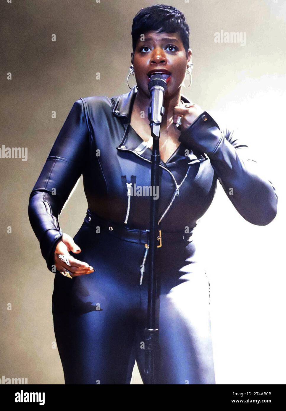 Fantasia Barrino performing at the Mann Music Center in Philadelphia ...