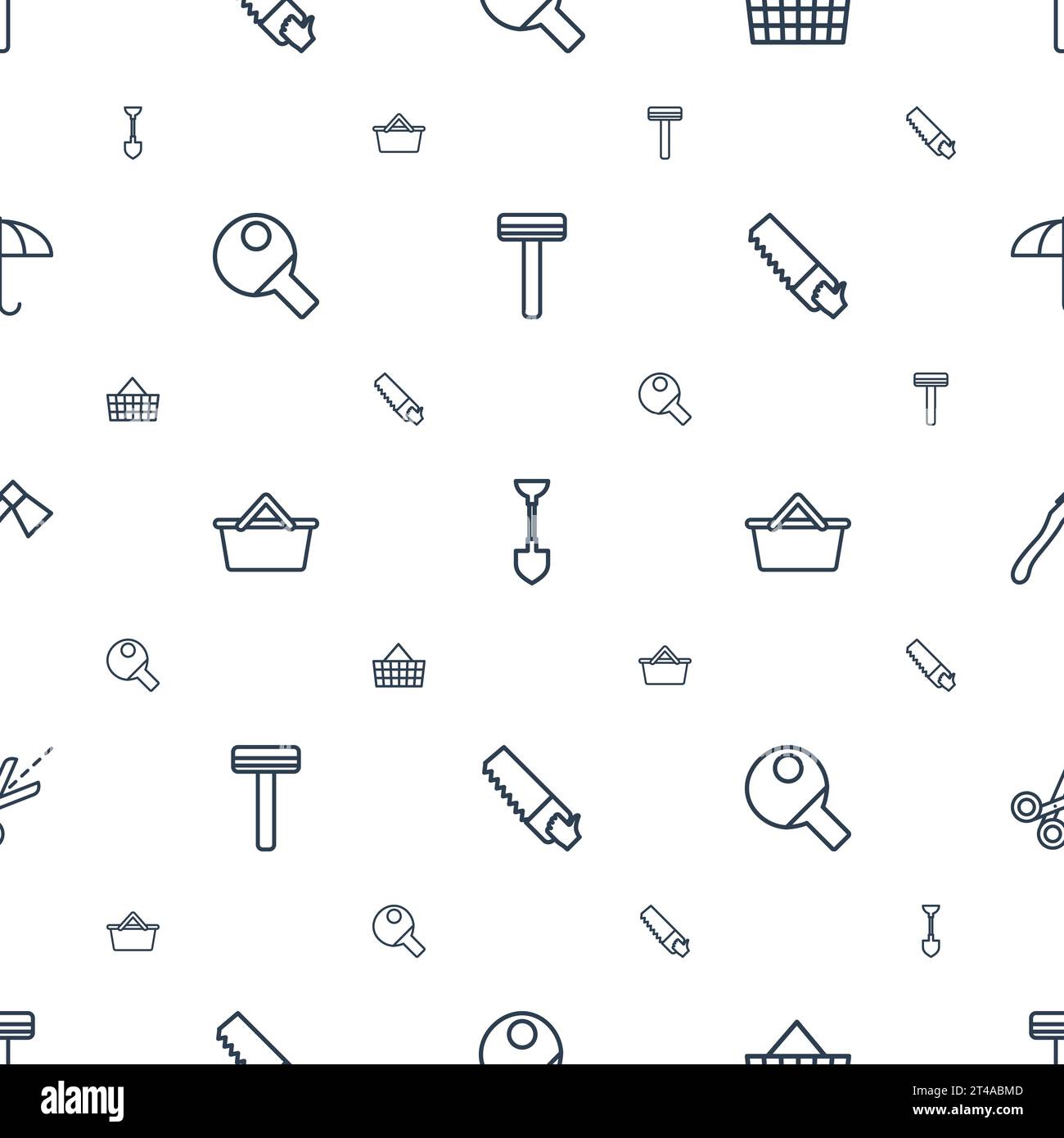 Handle icons pattern seamless white background Vector Image Stock ...