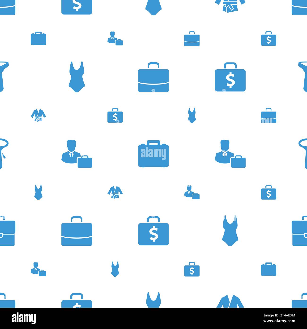 Suit icons pattern seamless white background Vector Image Stock Vector ...