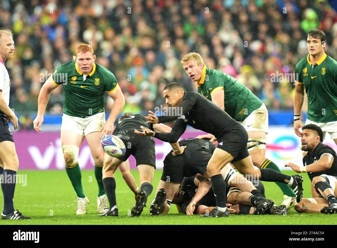 New Zealand's Aaron Smith during the 2023 Rugby World Cup Final match ...