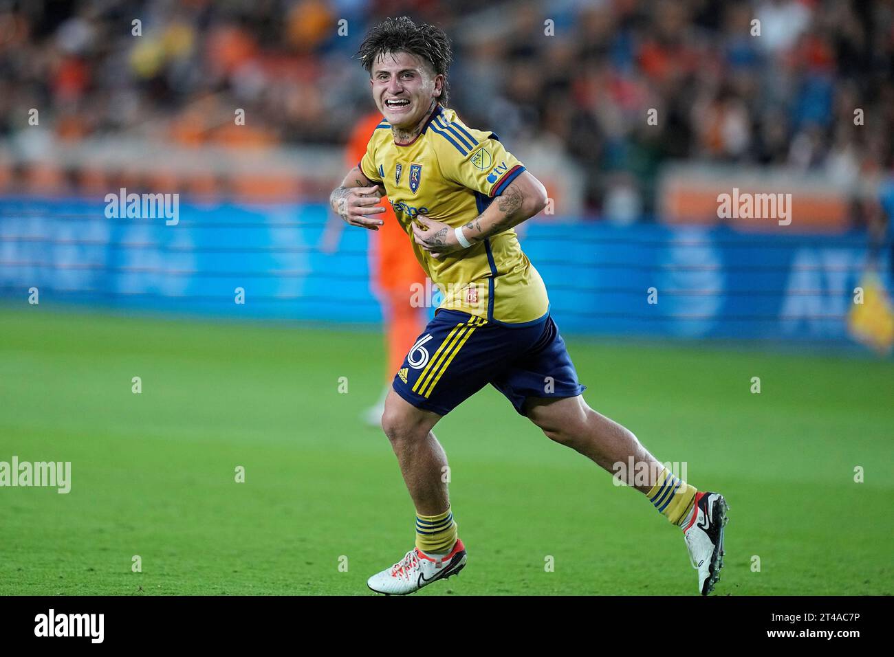 Real Salt Lake midfielder Diego Luna (26) celebrates after scoring a ...