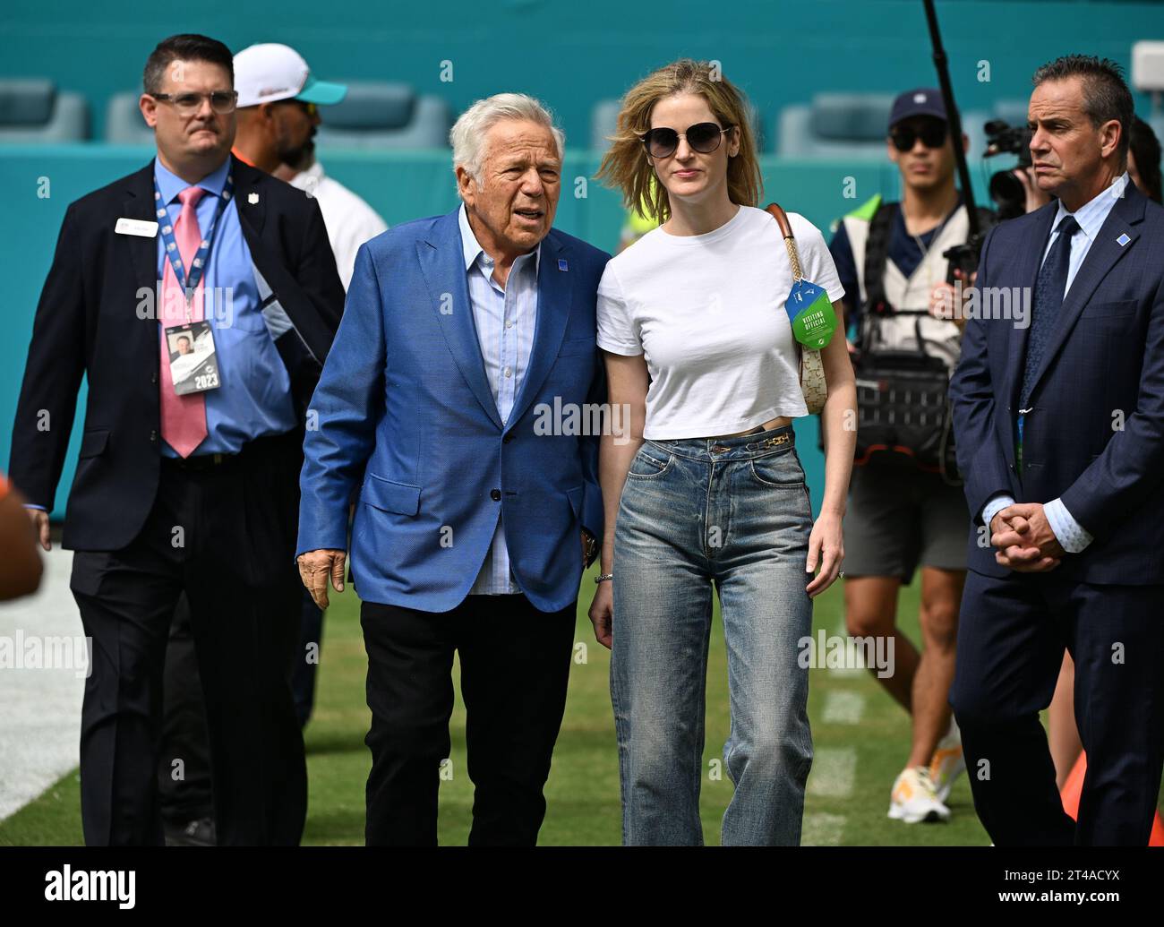 Miami, United States. 29th Oct, 2023. Robert Kraft and his wife Dr ...