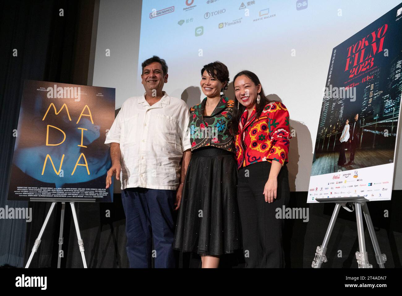 Tokyo, Japan. 28th Oct, 2023. (L-R) Abid Aziz Merchant, Madina ...
