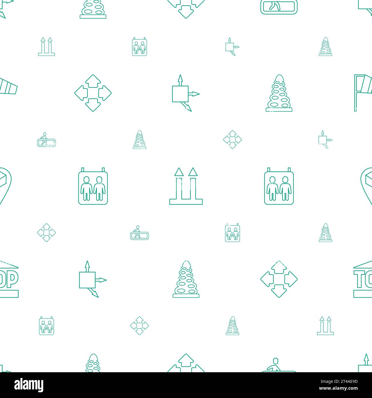 Direction icons pattern seamless white background Vector Image Stock ...
