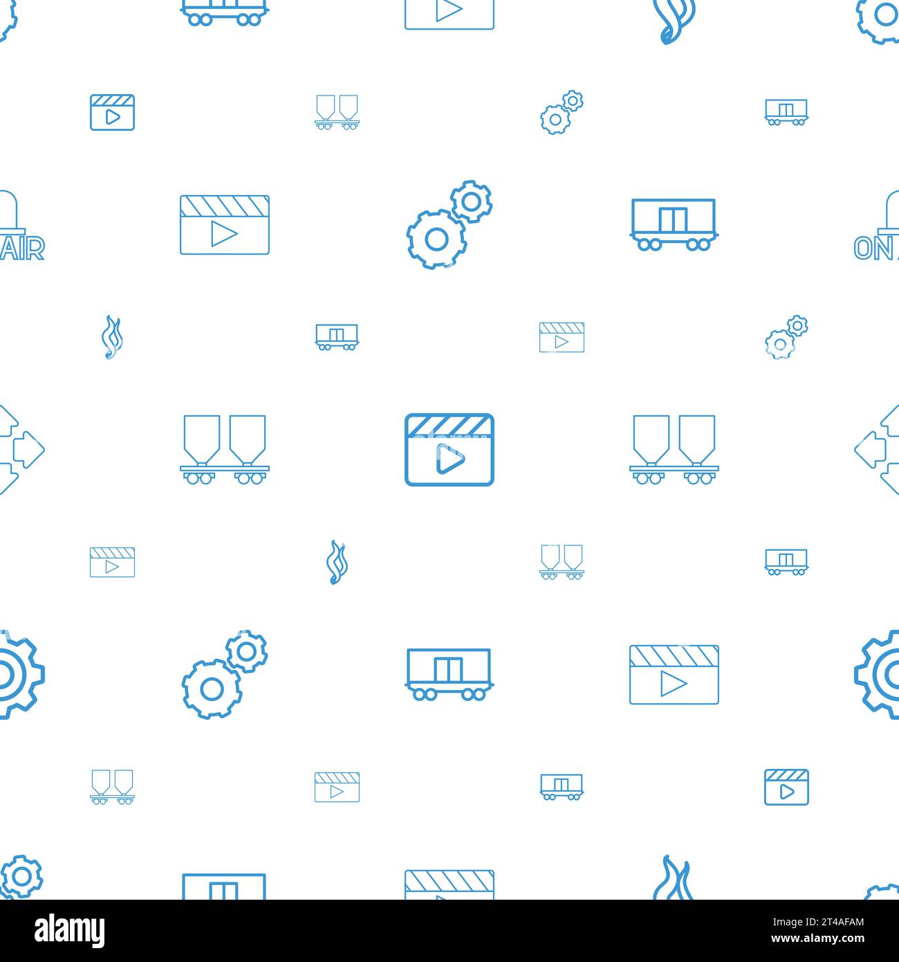 Motion icons pattern seamless white background Vector Image Stock ...