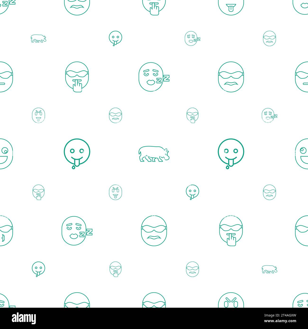 Comic icons pattern seamless white background Vector Image Stock Vector ...