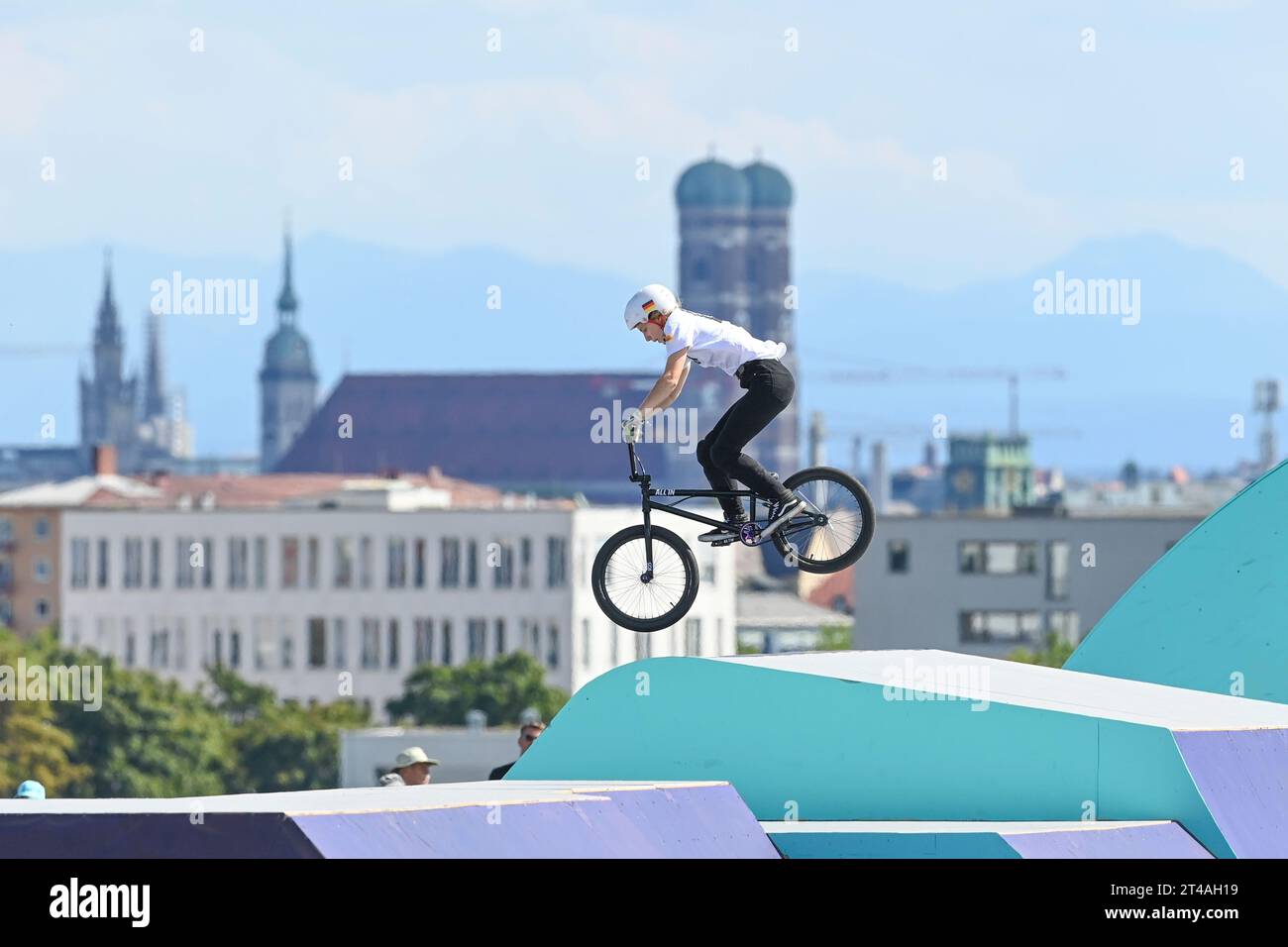 Kim Muller (Germany, Silver Medal). BMX Freestyle women. European ...