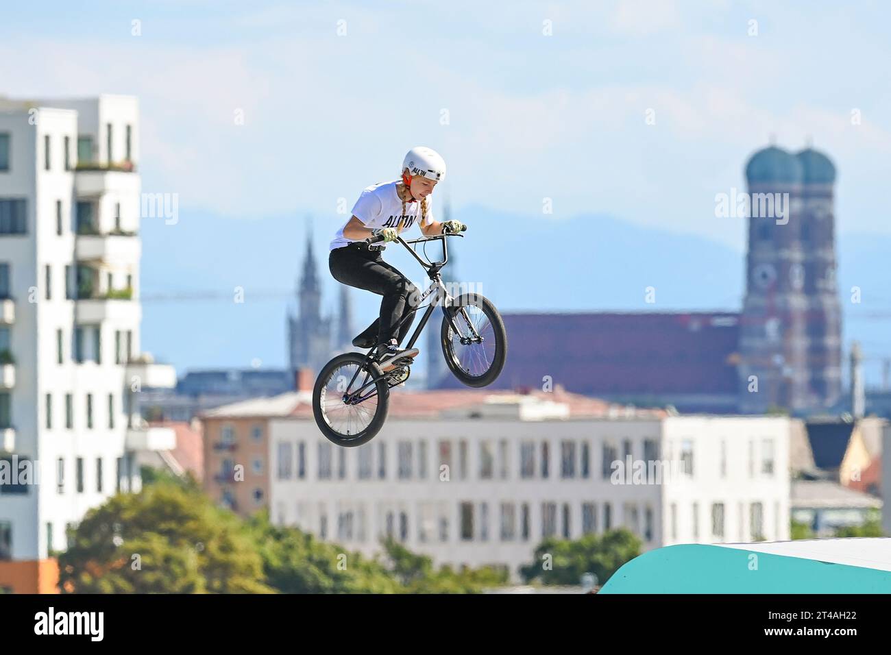 Kim Muller (Germany, Silver Medal). BMX Freestyle women. European ...