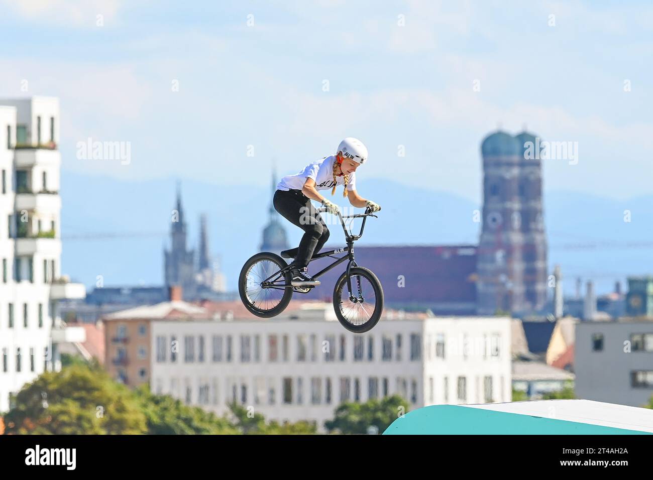 Kim Muller (Germany, Silver Medal). BMX Freestyle women. European ...