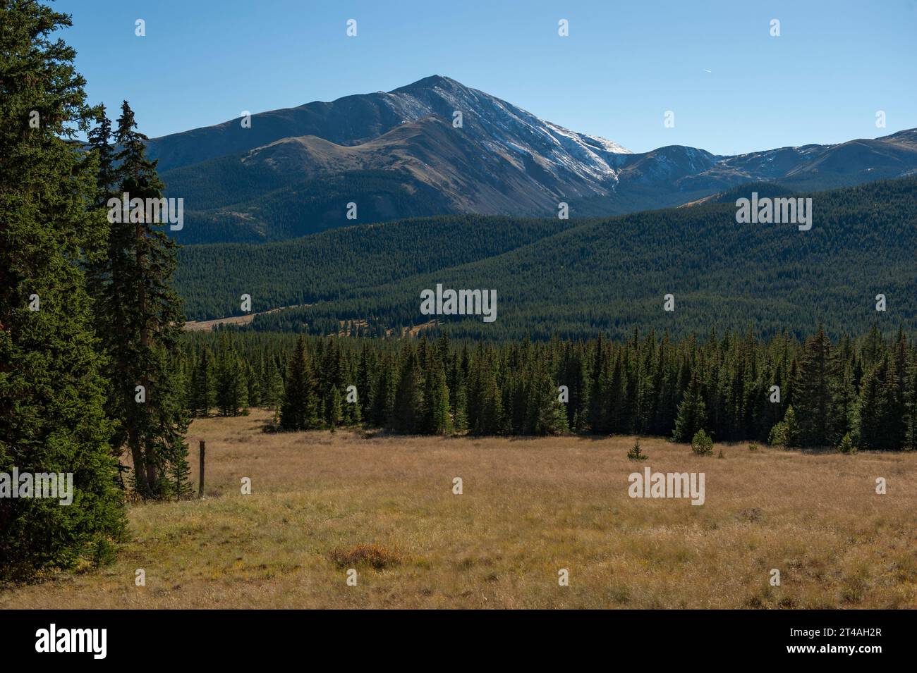 South Park's Mt. Silverheels, as seen from the Boreas Pass Road ...