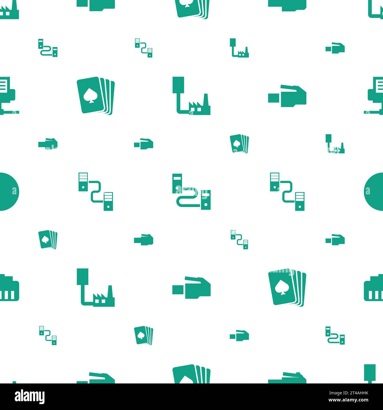 Jack icons pattern seamless white background Vector Image Stock Vector ...
