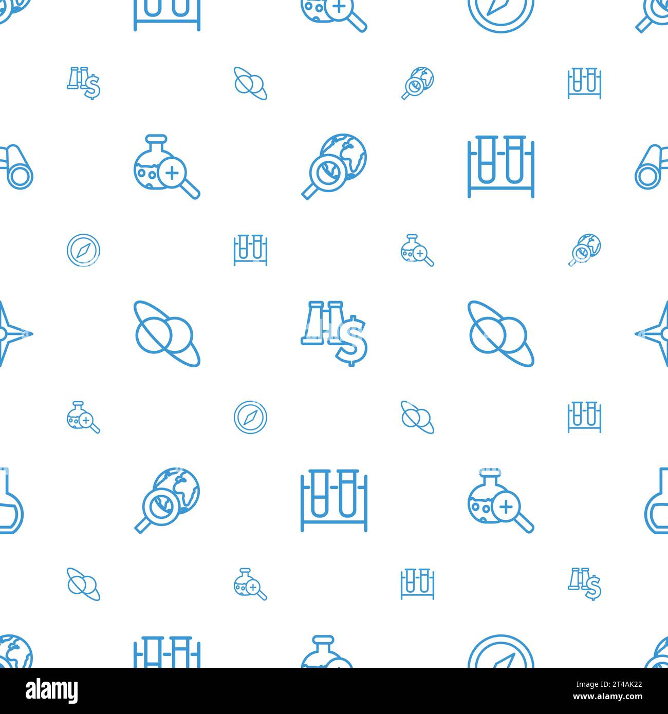 Discovery icons pattern seamless white background Vector Image Stock ...