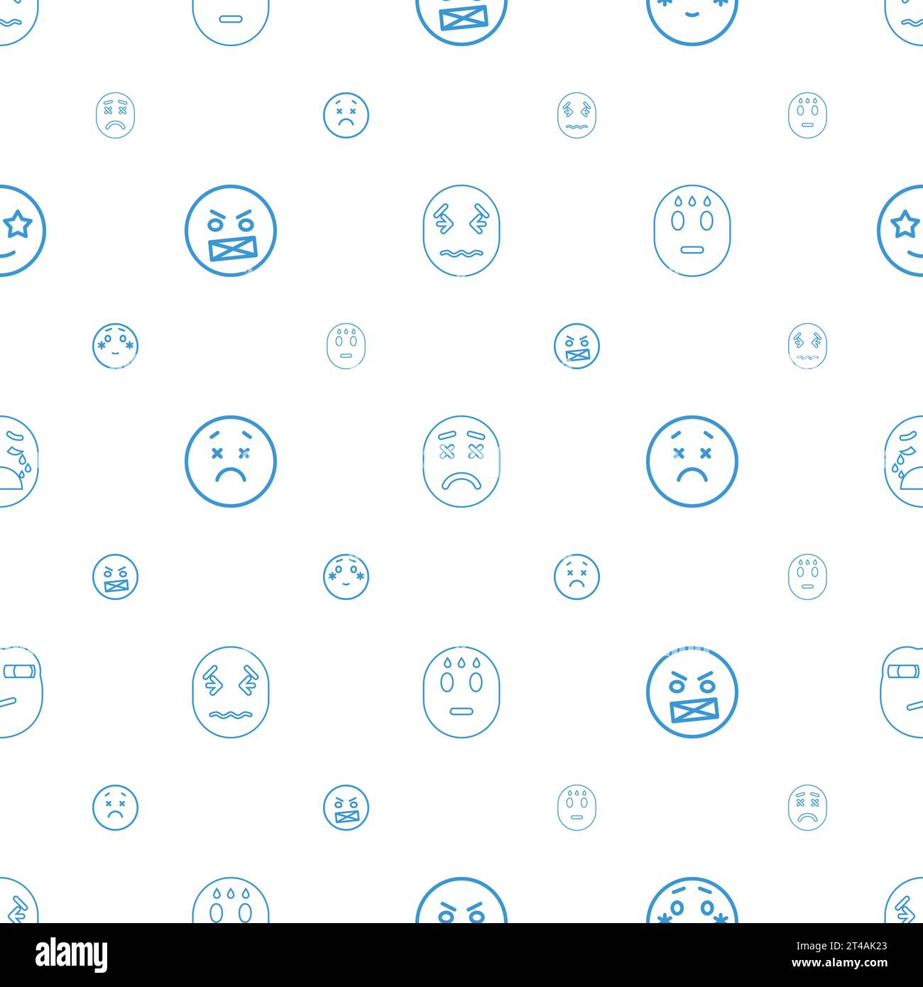Mood icons pattern seamless white background Vector Image Stock Vector ...