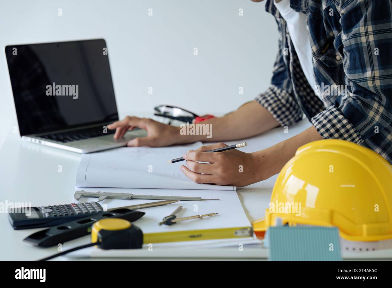 Architect engineer contractor design working drawing sketch plan ...