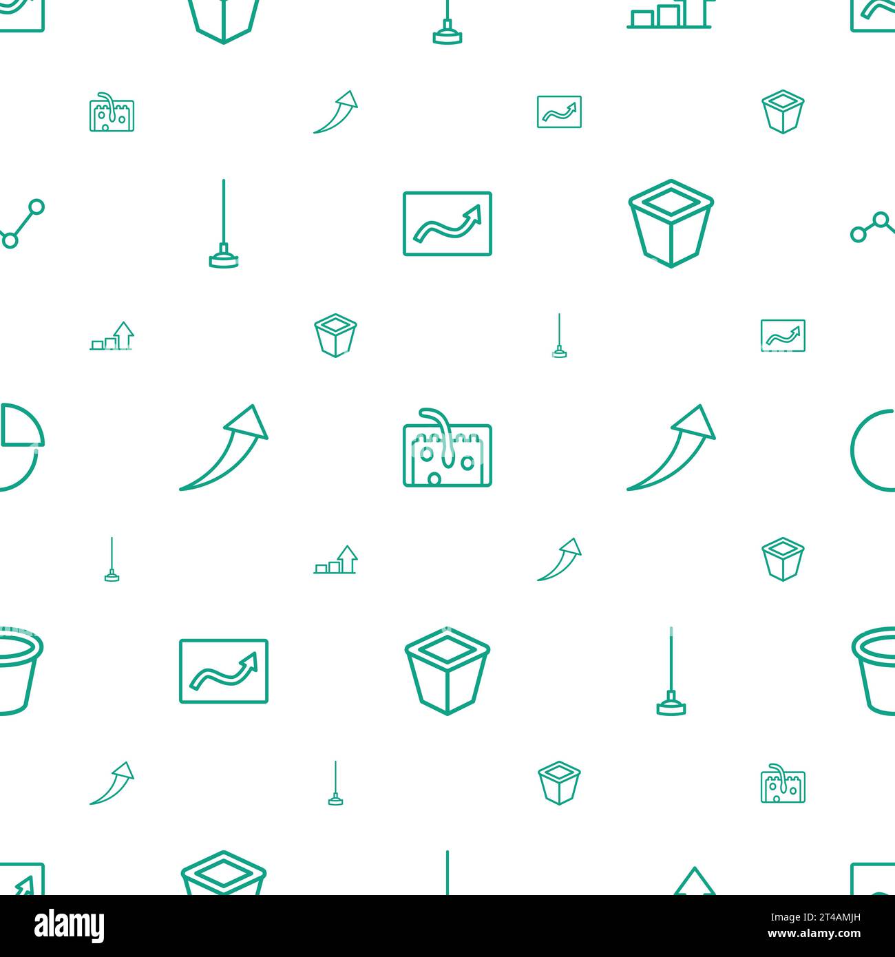 Growth icons pattern seamless white background Vector Image Stock ...