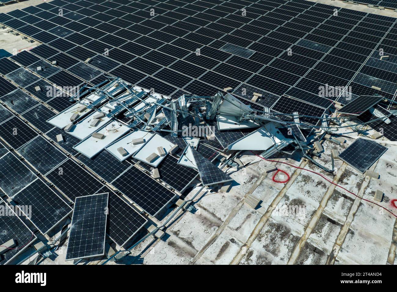 Solar power system damage hi-res stock photography and images - Alamy