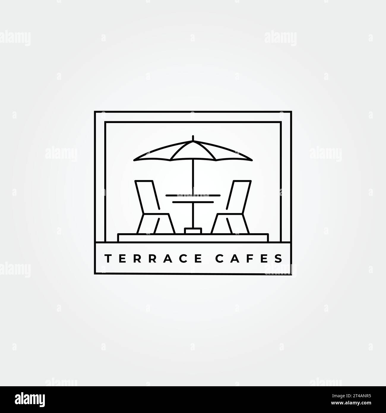 Roof terrace restaurant Stock Vector Images - Alamy