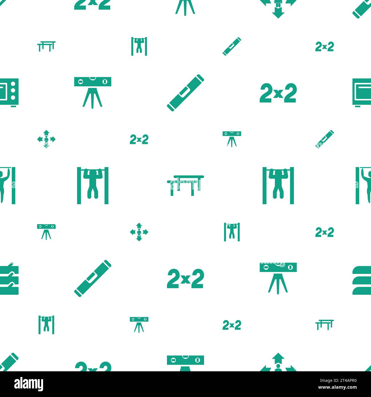 Horizontal icons pattern seamless white background Stock Vector Image ...